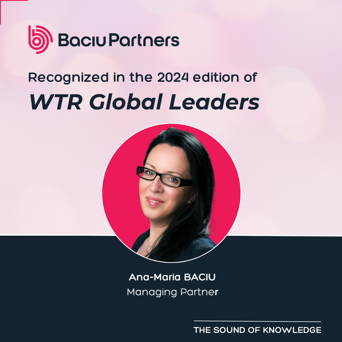 WTR Global Leaders by World Trademark Review names Ana-Maria Baciu as ...